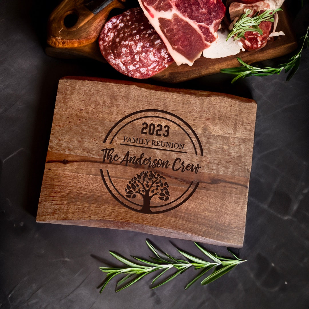 Personalized Butcher Block Cutting Board, Engraved Butcher Block ...