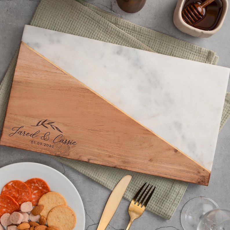 Custom Wedding Charcuterie Board, Anniversary Gift, Monogram ...