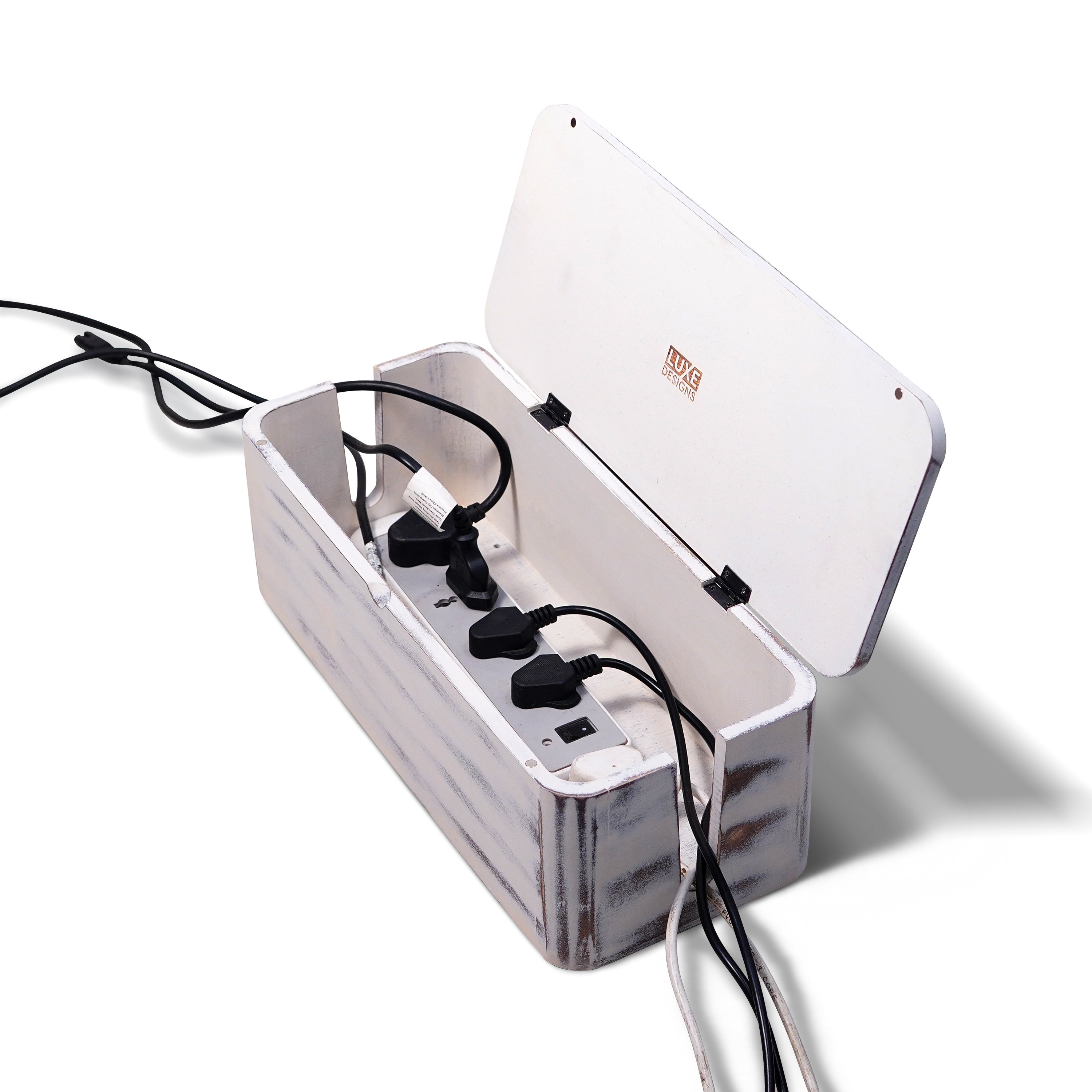 Wood Cable Management Box Perfect Cord Hider / Organizer for - Etsy