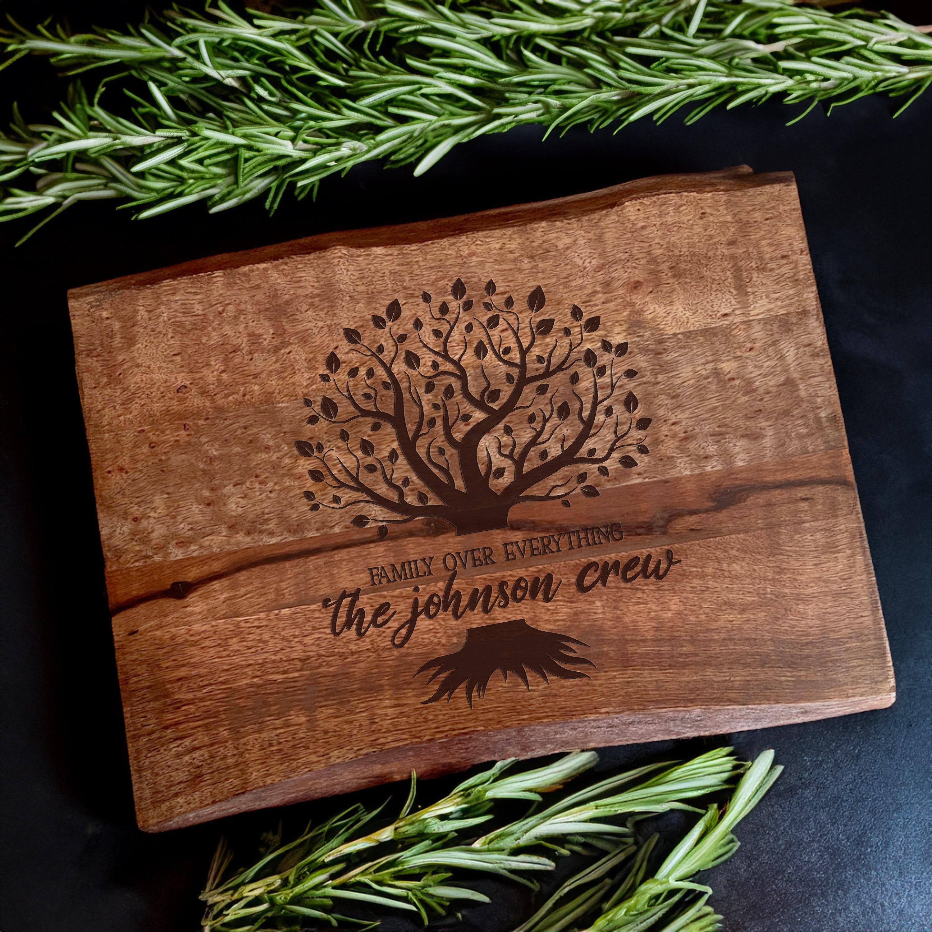 Personalized Butcher Block Cutting Board, Engraved, Custom Design ...