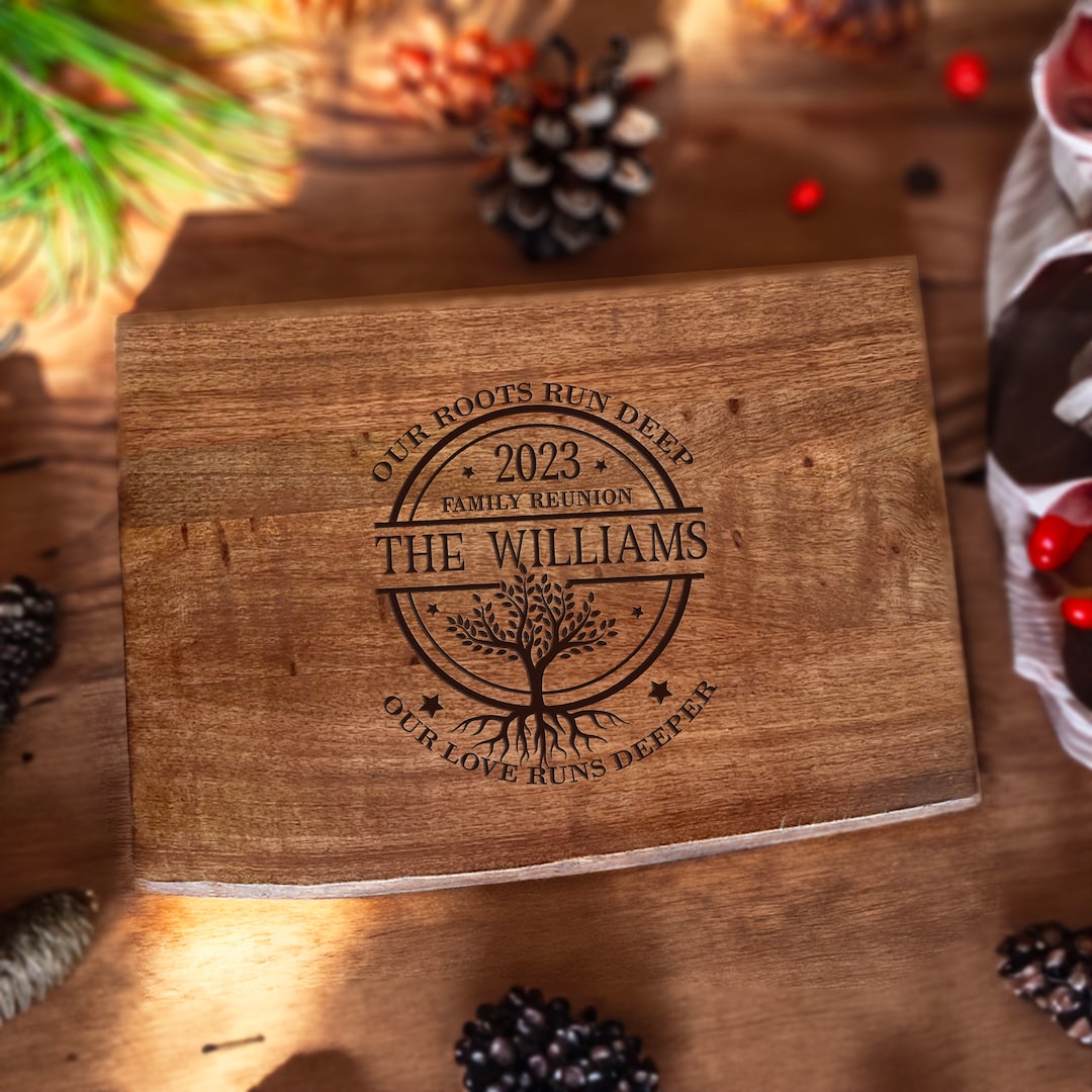 Wooden Cutting Block, BBQ Board, Grilling Gift, Live Edge Butcher Block ...