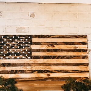 Rustic Wood Flag Sign - Etsy