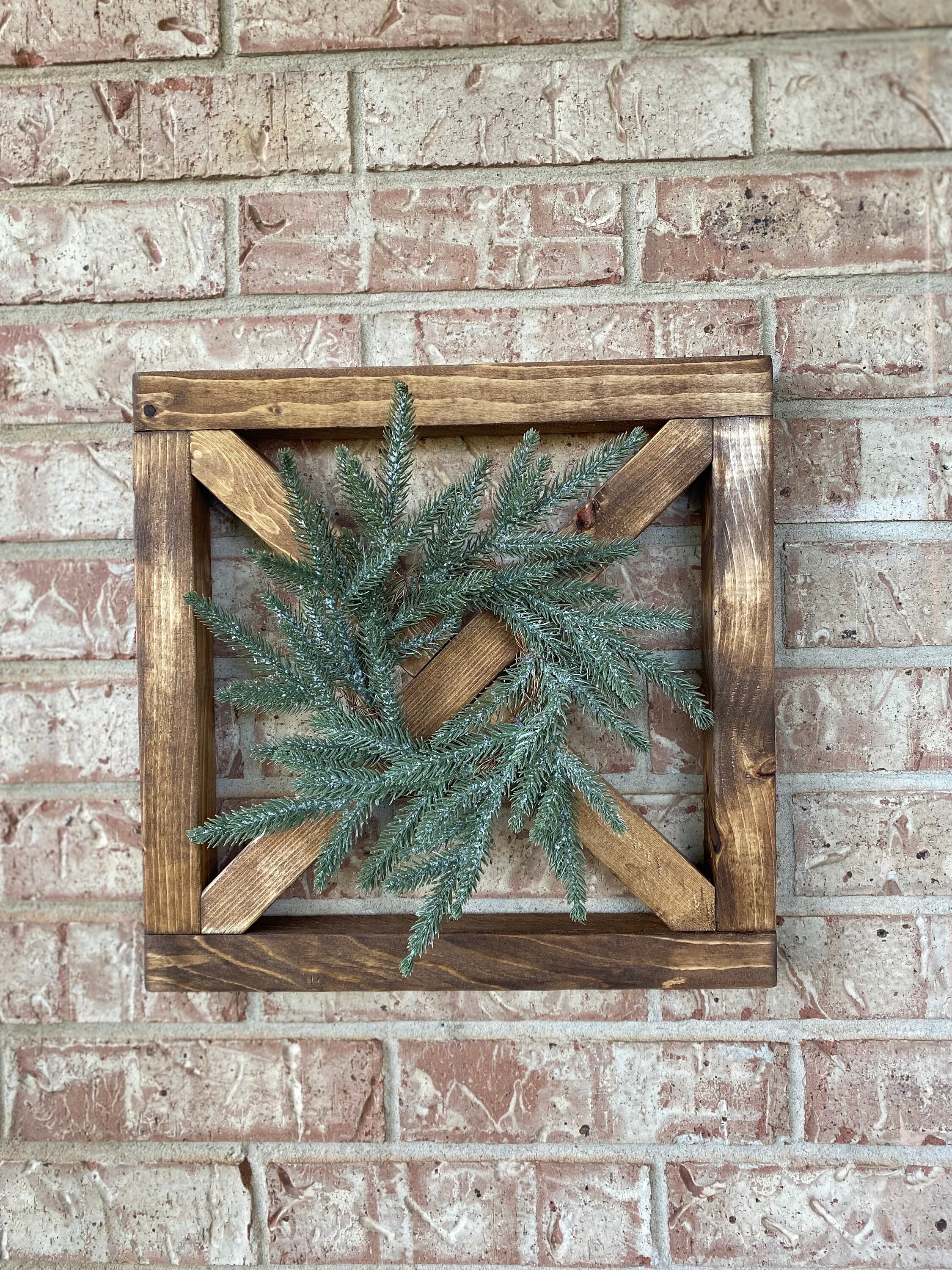 Wall Decor Rustic Wreath Frame, Rustic, Farmhouse, Greenery - Etsy