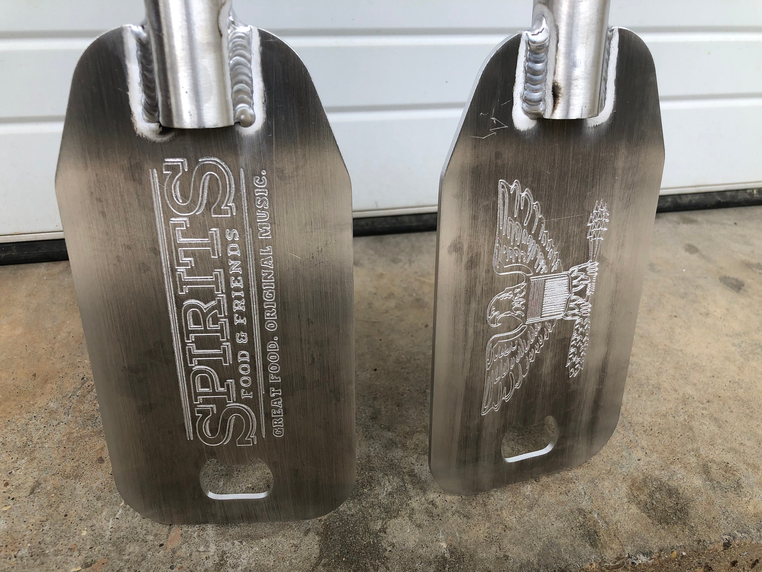 Aluminum Crawfish Paddle w/ Customized Engraving and Bottle - Etsy