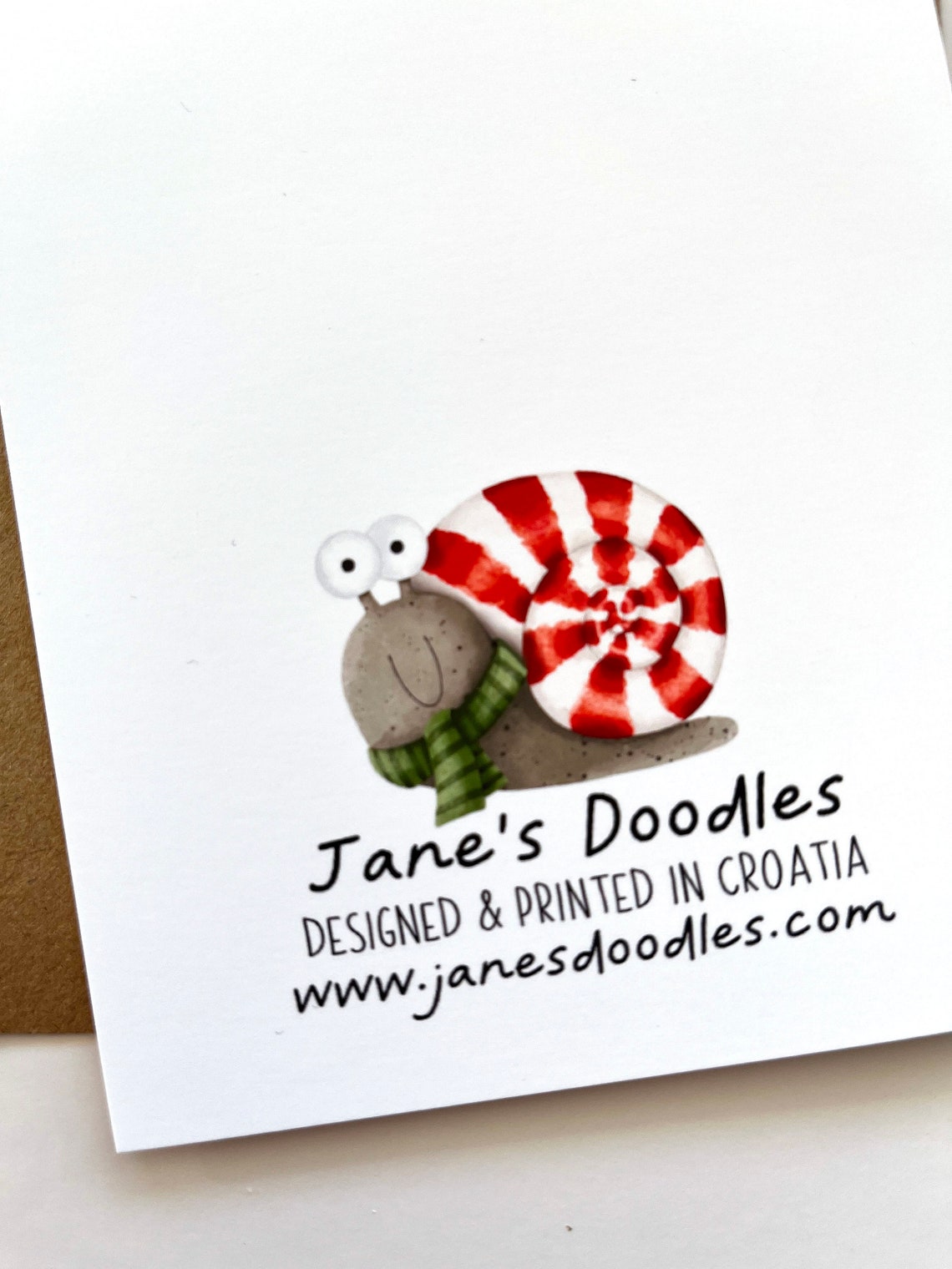 Christmas Snail Greeting Card, Greeting Card, Cute Animals, Cute ...