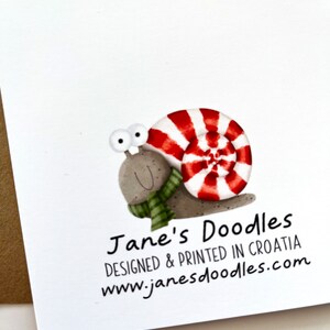Christmas Snail Greeting Card, Greeting Card, Cute Animals, Cute ...