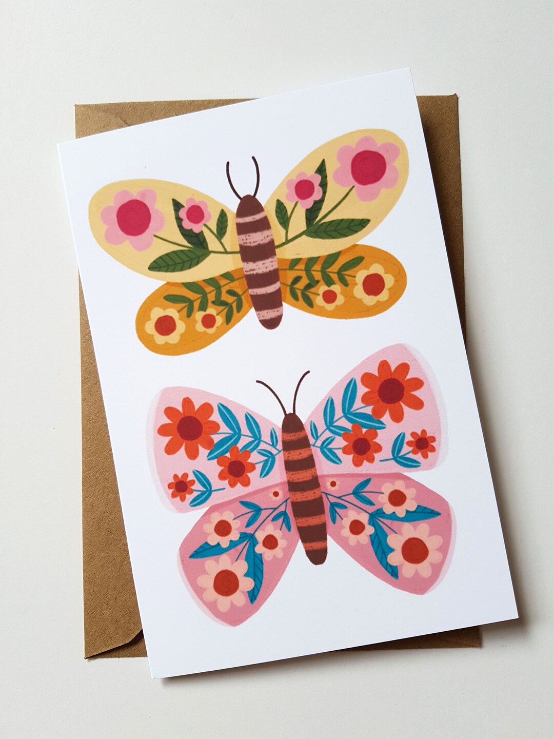 Butterflies Greeting Card, Greeting Card, Butterflies, Cute ...