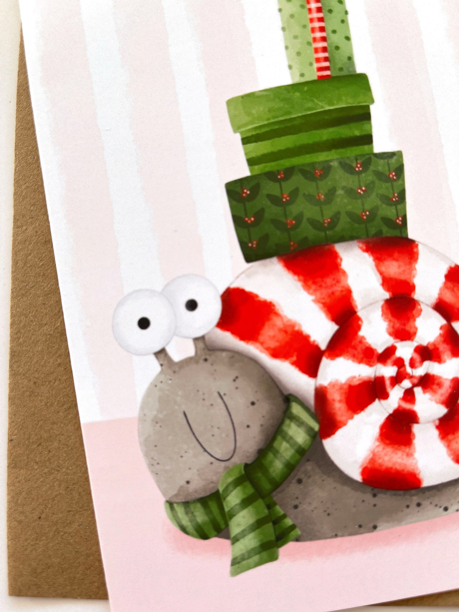 Christmas Snail Greeting Card, Greeting Card, Cute Animals, Cute ...
