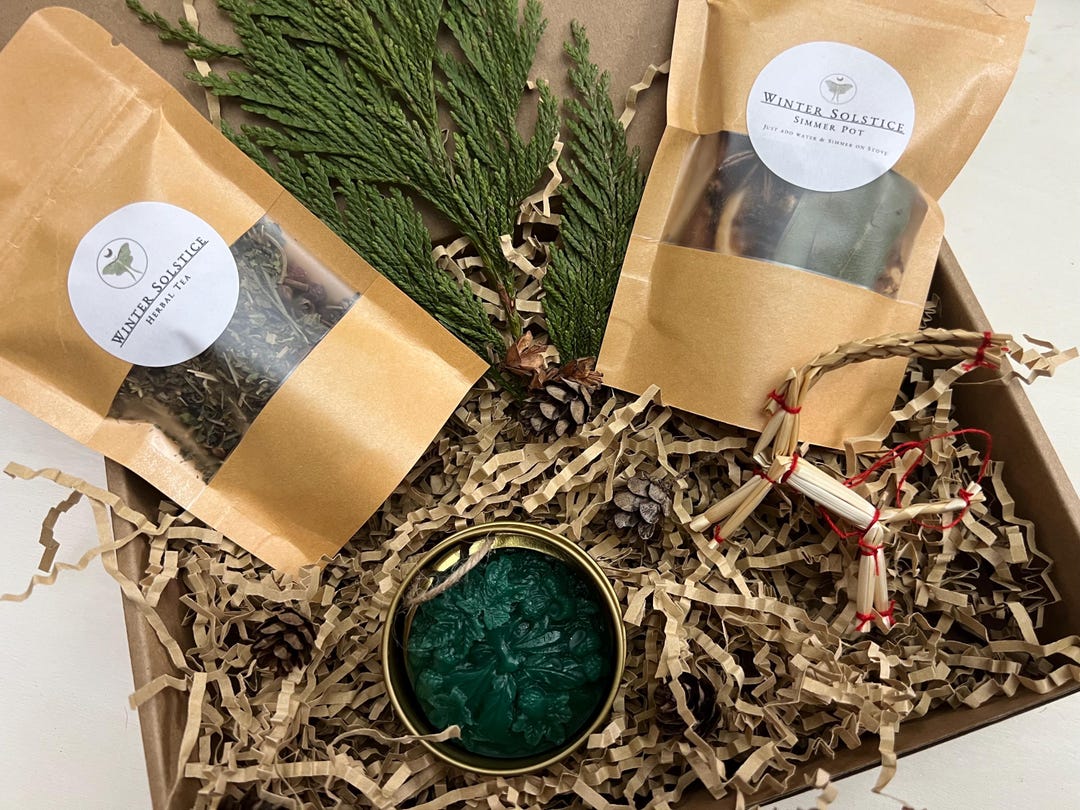 Winter Solstice Yule Pagan Gift Set | Tea, Simmer Pot and Traditional ...
