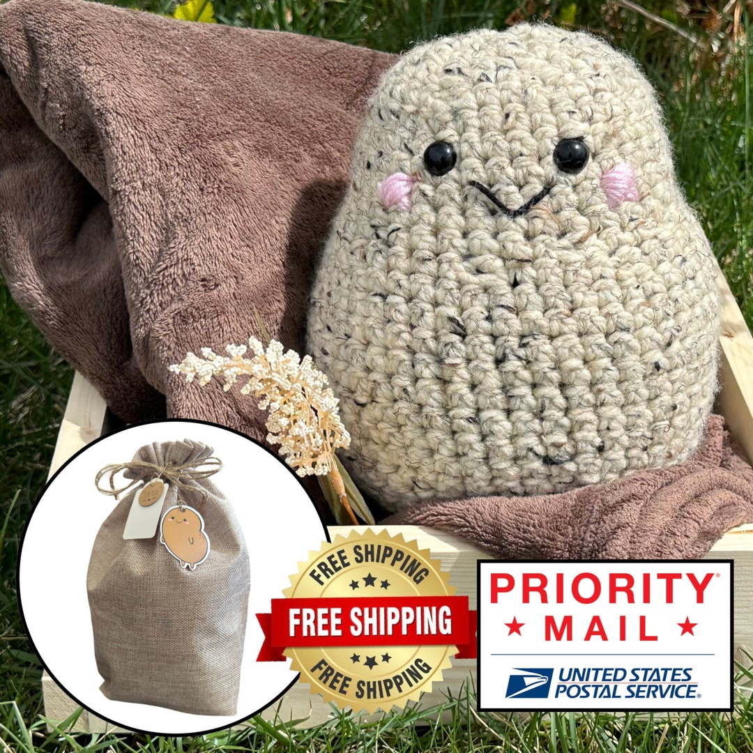 Large Emotional Support Crochet Potato With Burlap Gift Sack Gifts for ...