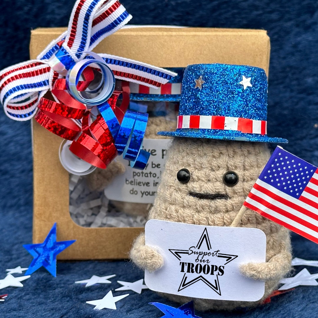 Patriotic Potato Gift Box Army Navy Marines Air Force Coast Guard Mom ...