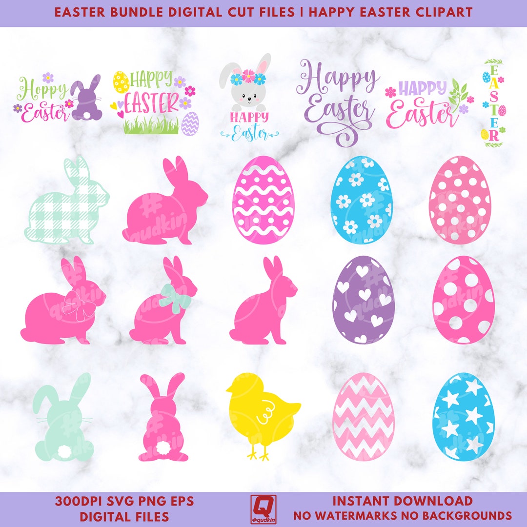 Easter Bundle Digital Cut Files | Easter Bundle Svg | Happy Easter ...