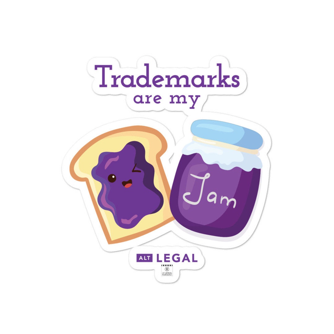 Trademarks Are My Jam Sticker - Etsy
