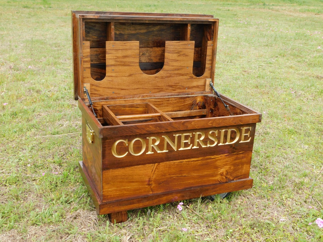 Wooden Tack Trunk (travel Trunk) - Etsy