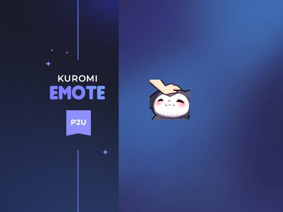 Kuro Pat Emote | Cute Stream Emote for Twitch & Discord | Youtube ...