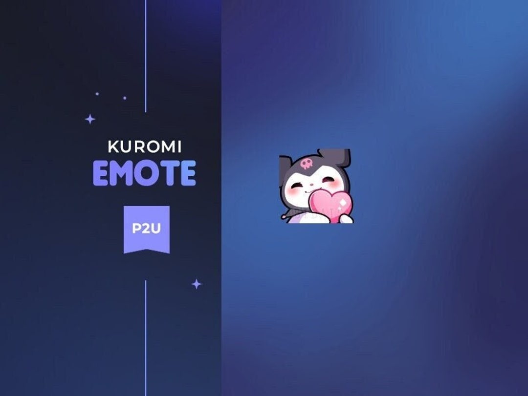 Kuro Love Emote Cute Stream Emote for Twitch & Discord Youtube Anime ...