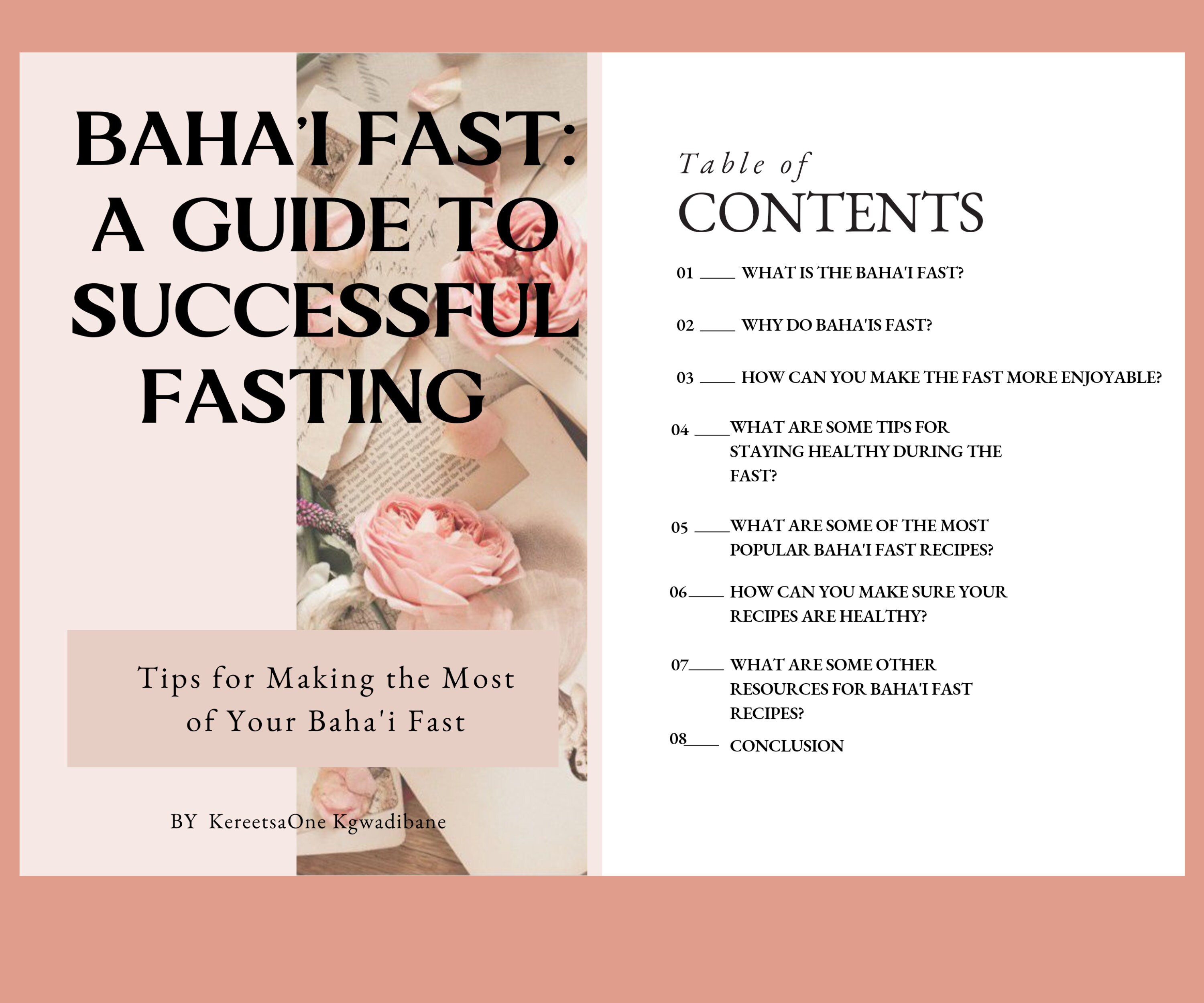 Baha'i Fast Tips: A Helpful Guide Baha'i Fasting Ebook Printable Baha'i ...