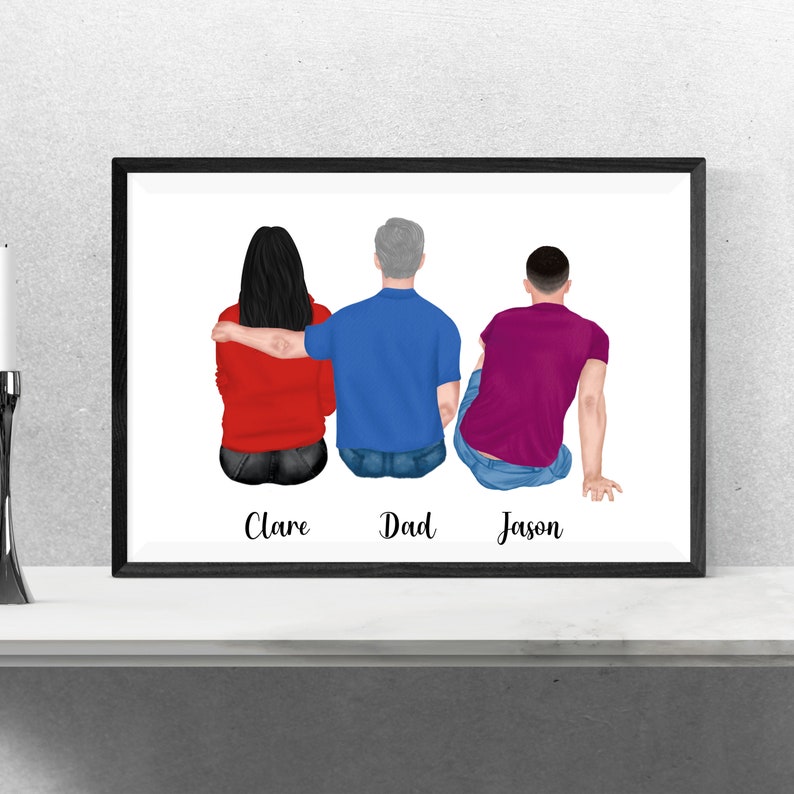 Personalized Family Print Printable Family Portrait Gift - Etsy Australia