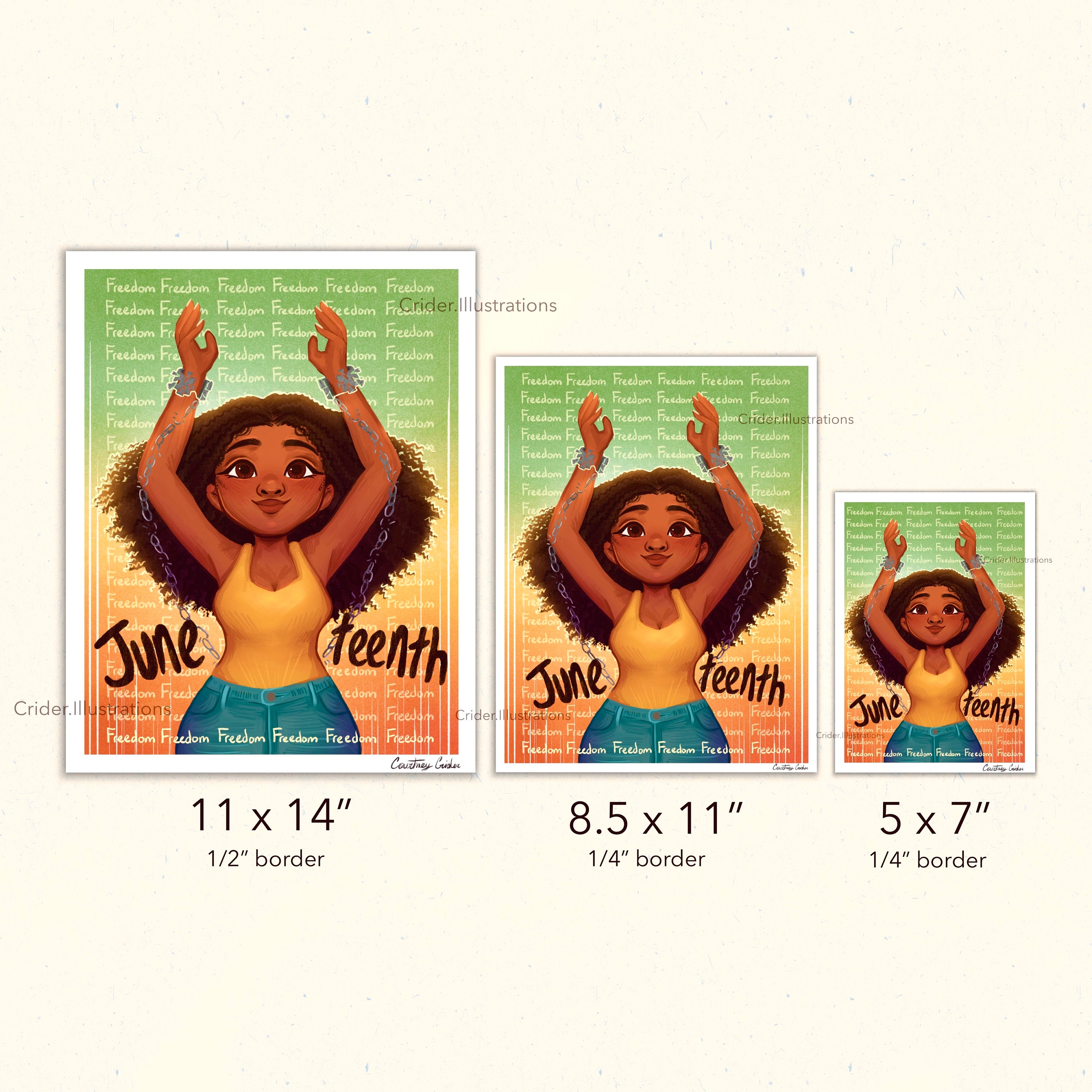 Juneteenth Art Print Painting, Poster, Black Art, Black Women, Black ...