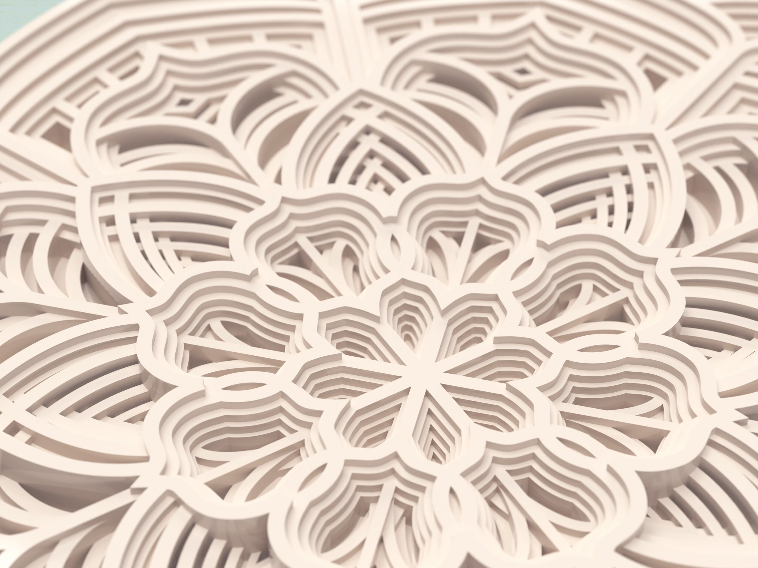 Mandala STL | Boho 3D Printer Pattern Mandala | Yoga CNC Mandala ...