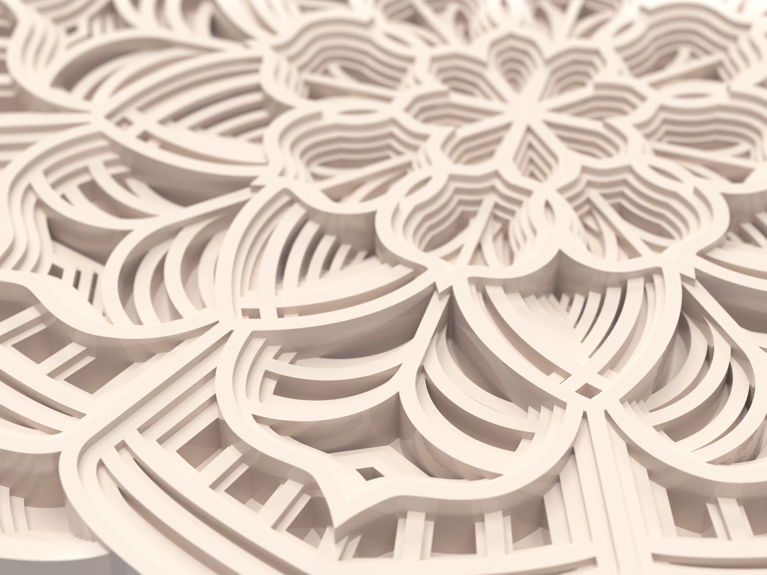 Mandala STL | Boho 3D Printer Pattern Mandala | Yoga CNC Mandala ...