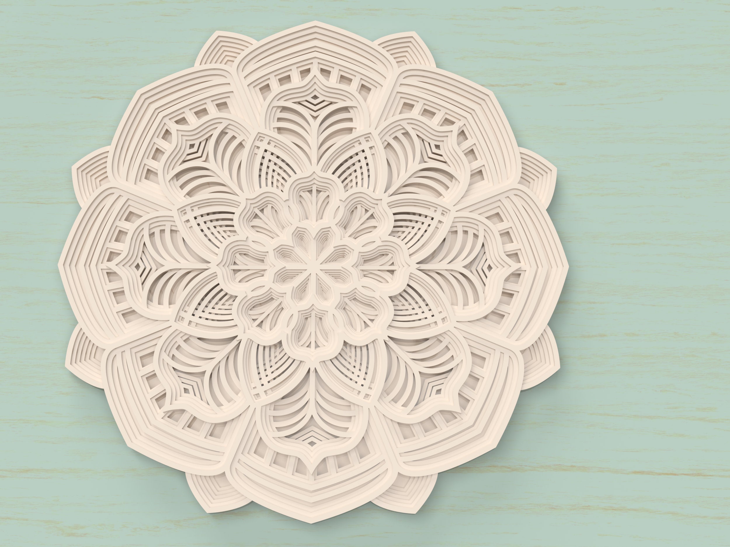 Mandala STL | Boho 3D Printer Pattern Mandala | Yoga CNC Mandala ...