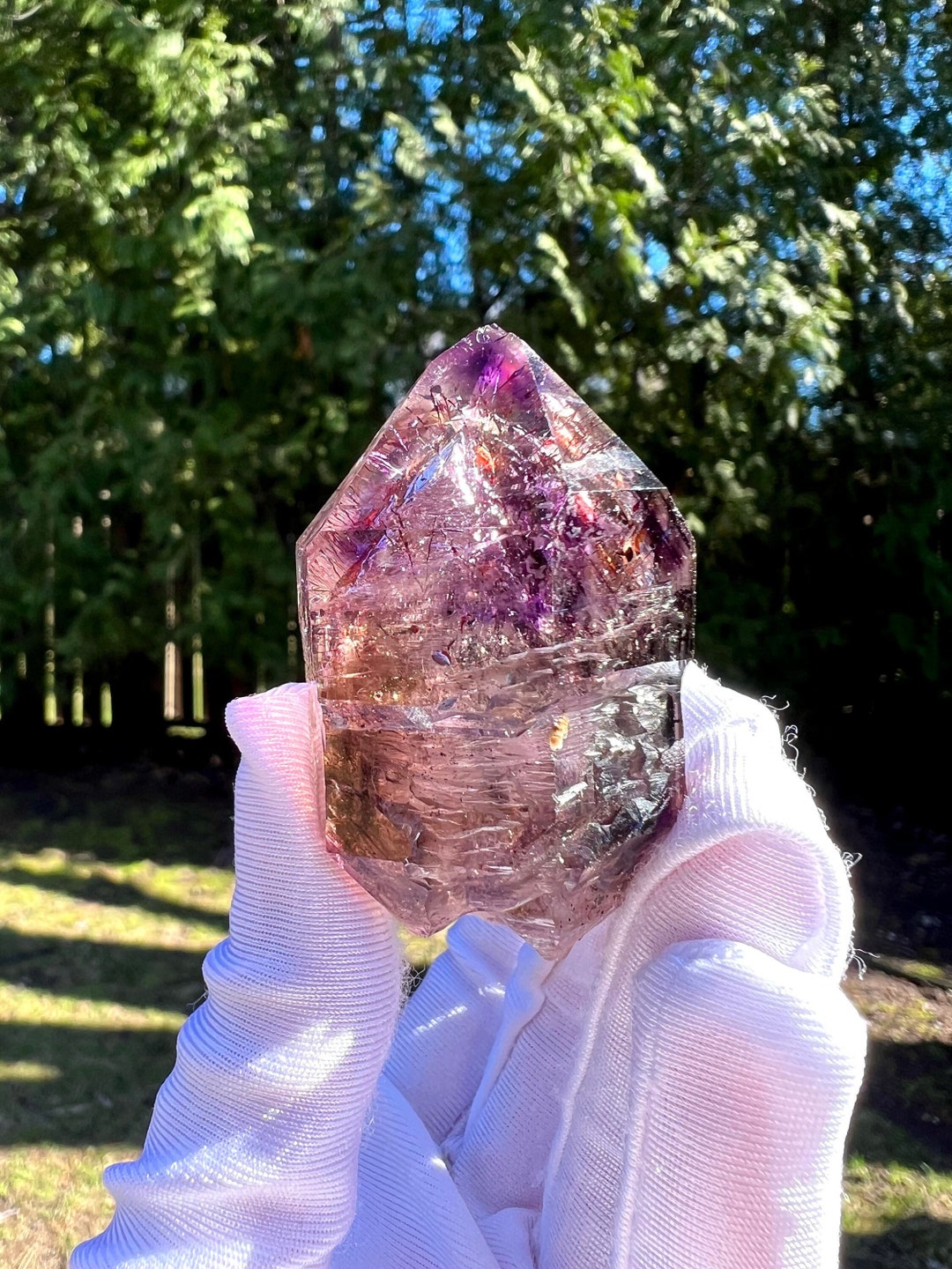 Shangaan Amethyst Enhydro Quartz With A Moving Water Bubble Healing ...