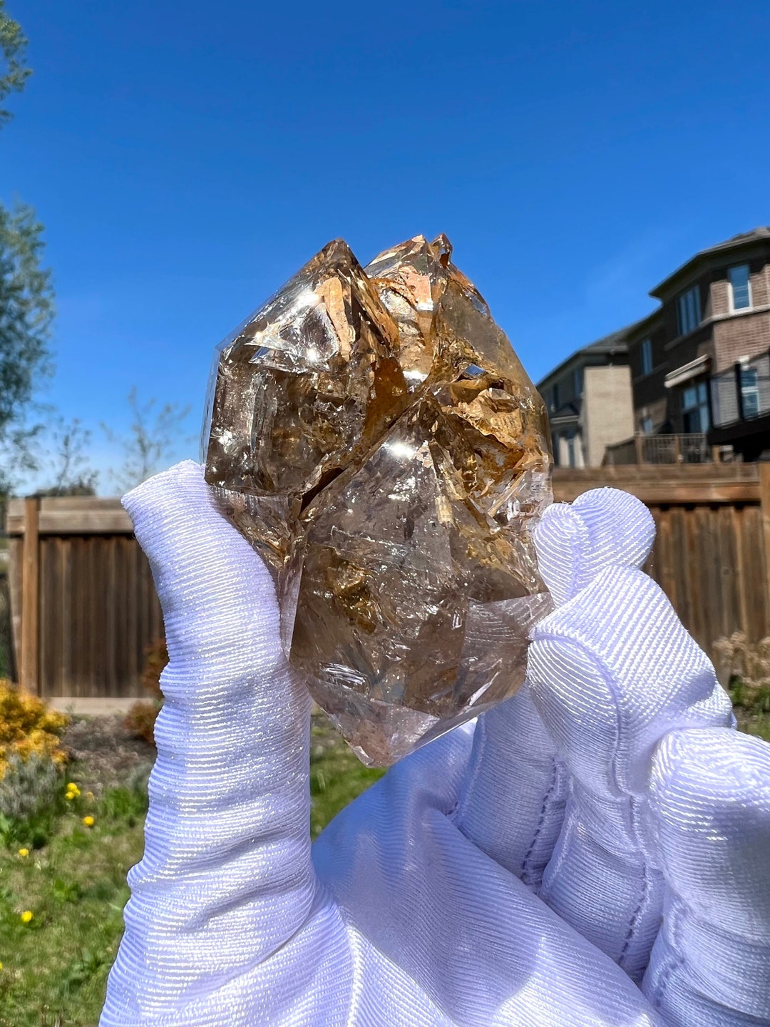 Gorgeous Skeletal Quartz With Yellow Clay Inclusions - Double ...