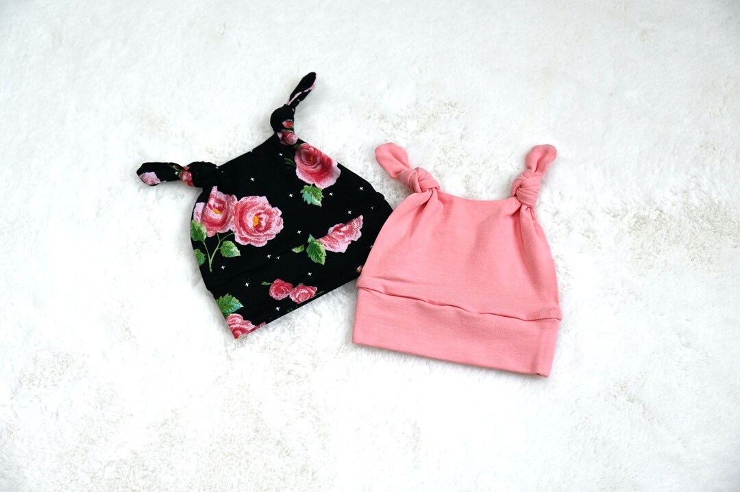 Double Knot Hat, Rose Hat/solid Dusty Pink, Head Accessories, Girl's ...