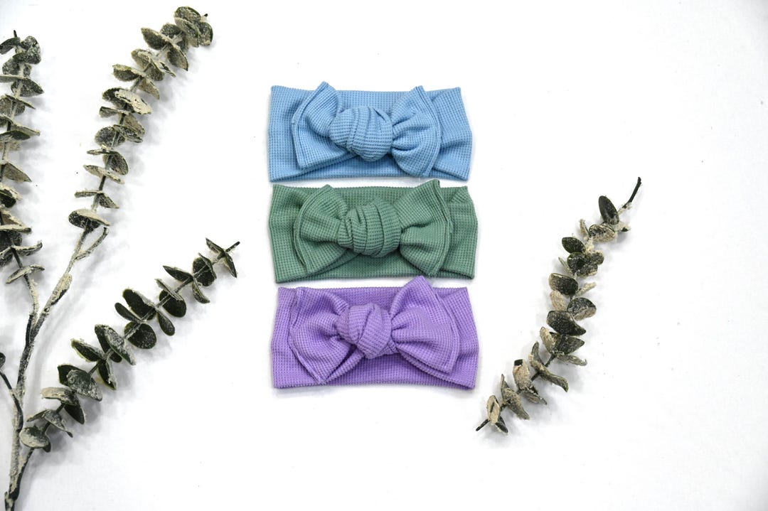 Thermal Baby Girl Chunky Bow Headband/toddler Headband/solid Headband ...