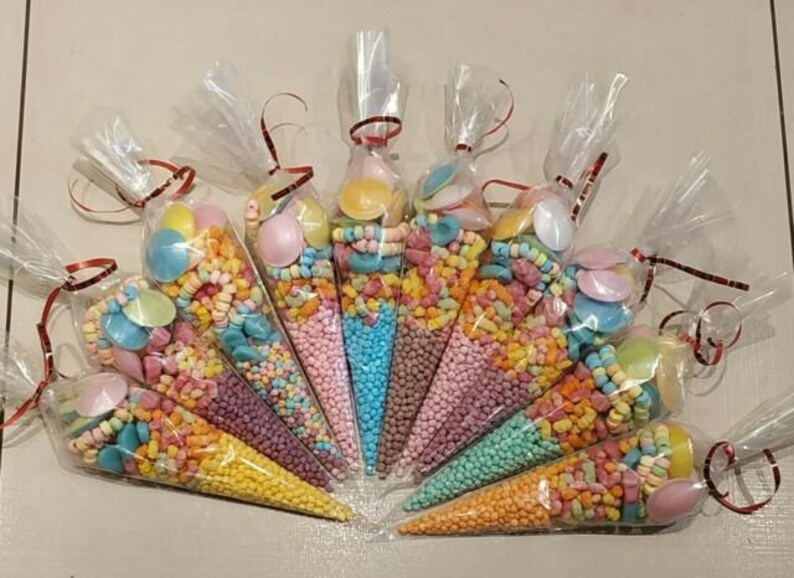 Party Millions Filled JUMBO Mix Vegetarian Sweet Cones Christmas ...