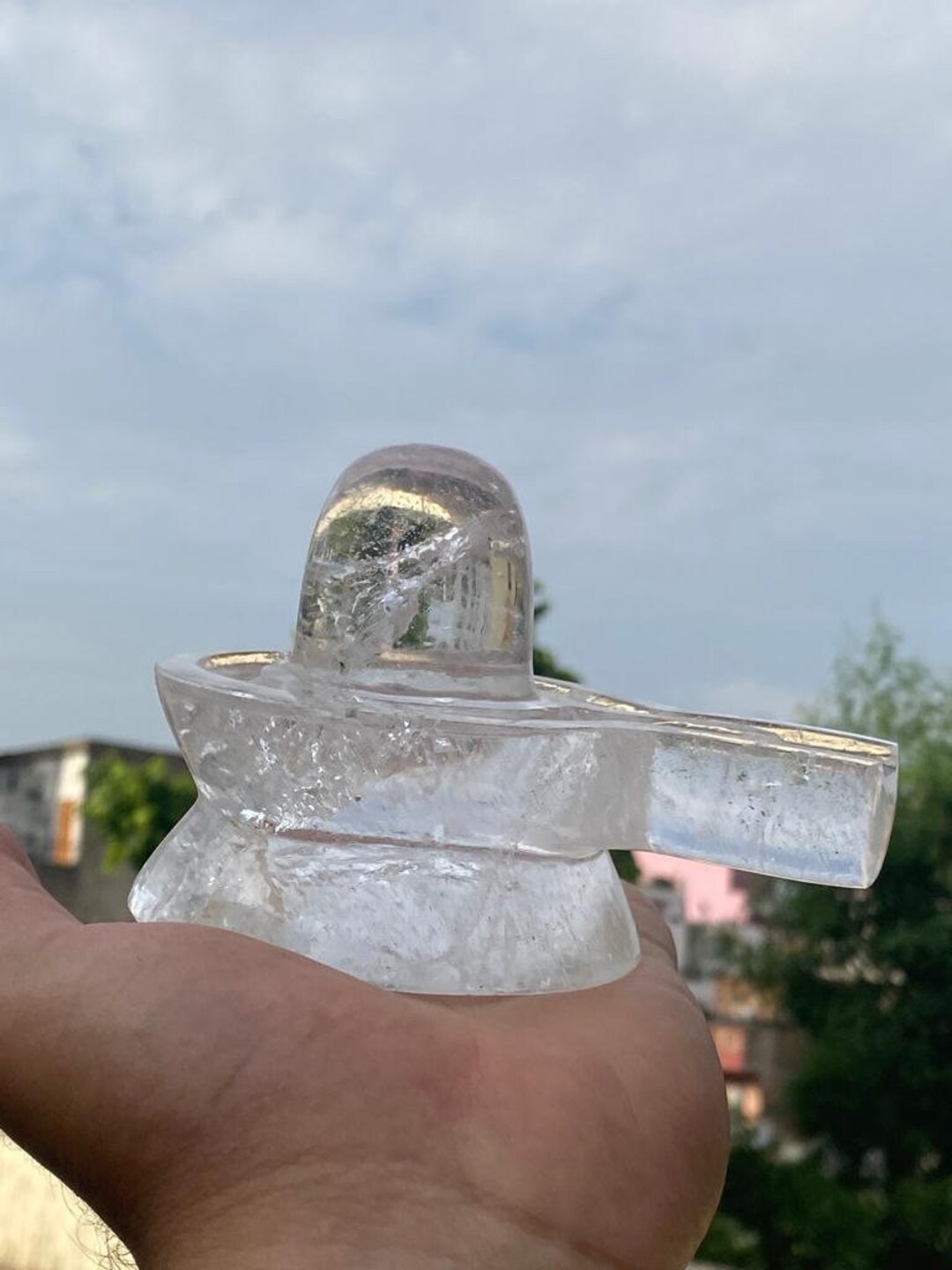 100% Natural Clear Quartz Shiva Lingam, Clear Quartz Crystal ...