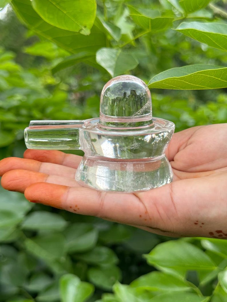 100% Pure Sphatik Crystal Quartz Shivling Shiva Lingam , Crystal ...