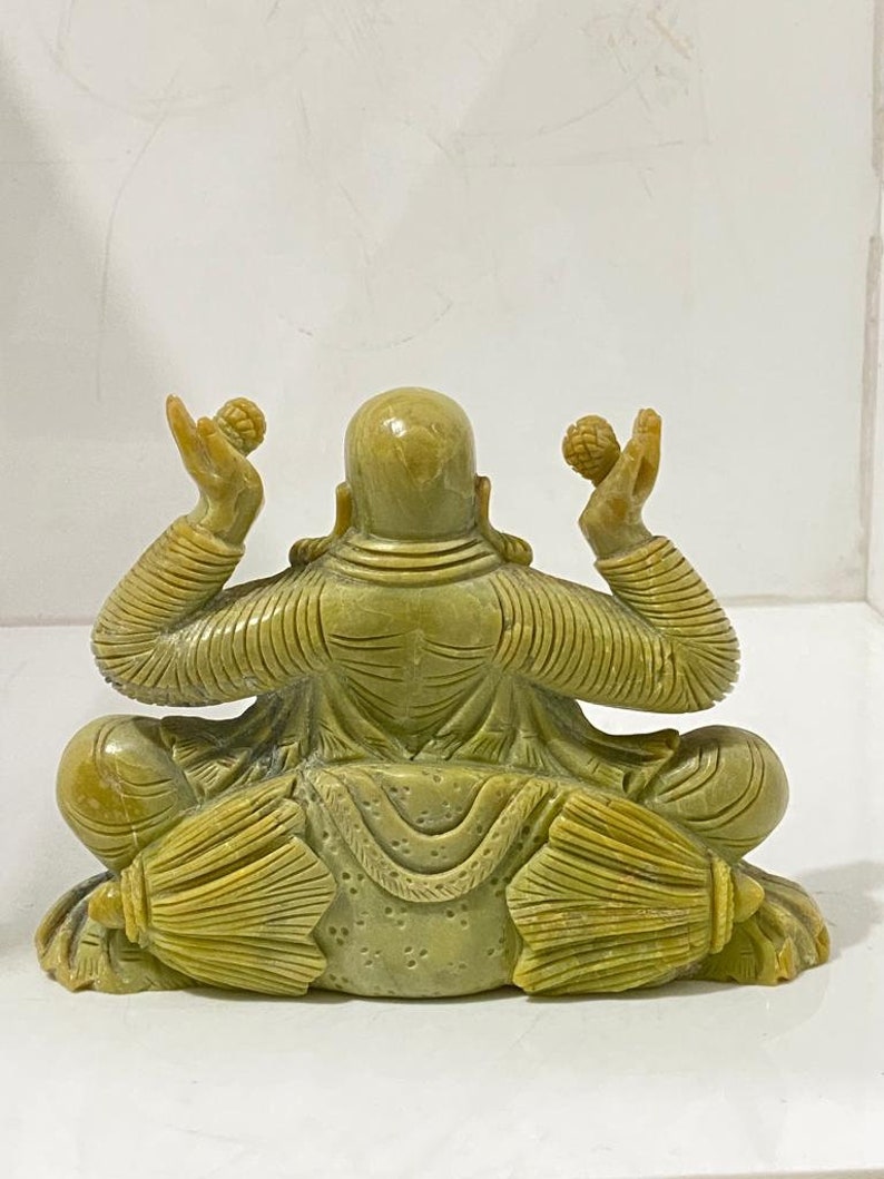 Laughing Buddha Statue, 12 CM Chinese Buddha Figure, Budai Monk Buddha ...