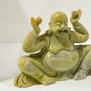 Laughing Buddha Statue, 12 CM Chinese Buddha Figure, Budai Monk Buddha ...