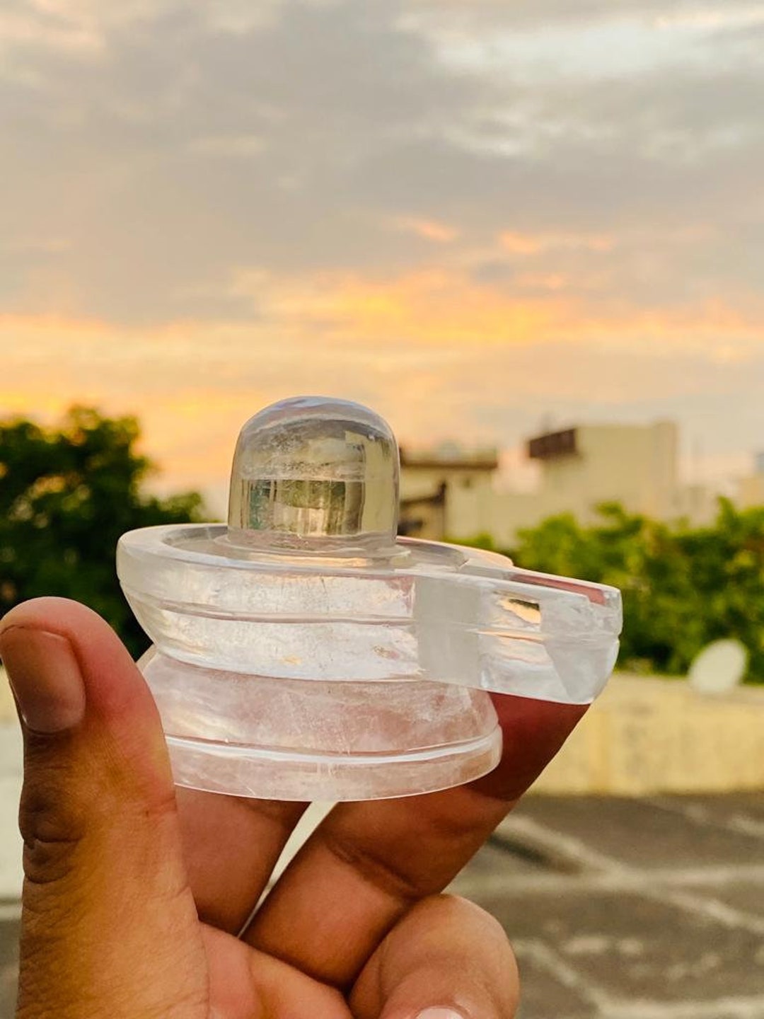 100% Pure Sphatik Crystal Quartz Shivling Religious Shiva Ling - Etsy