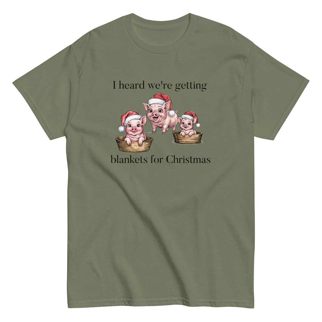 Funny Christmas Jumper, Pigs in Blankets Shirt, Christmas T Shirt ...