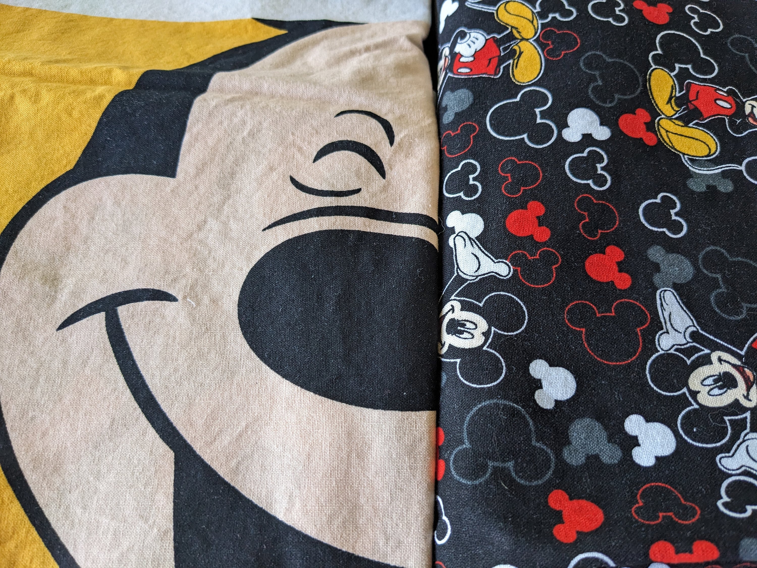 Mickey Mouse Panel Quilt Bundle Includes 1 1/2 Yards Coordinating ...