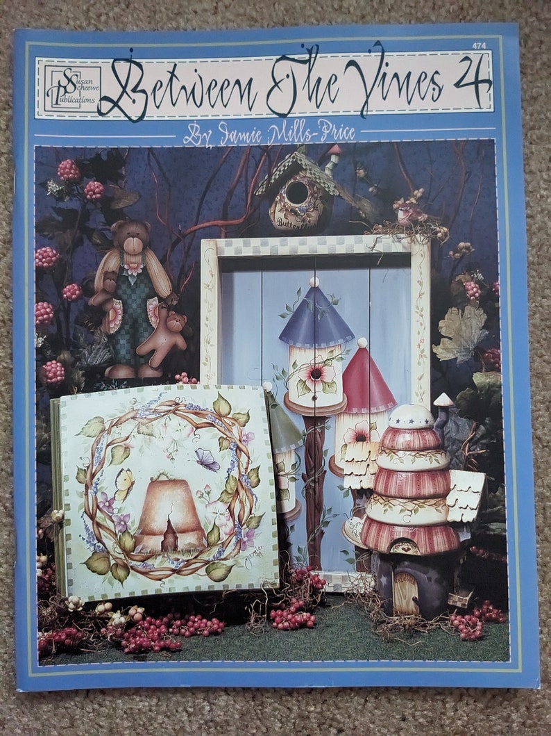 Between the Vines 4: A Decorative Painting Pattern Book by Jamie Mills ...