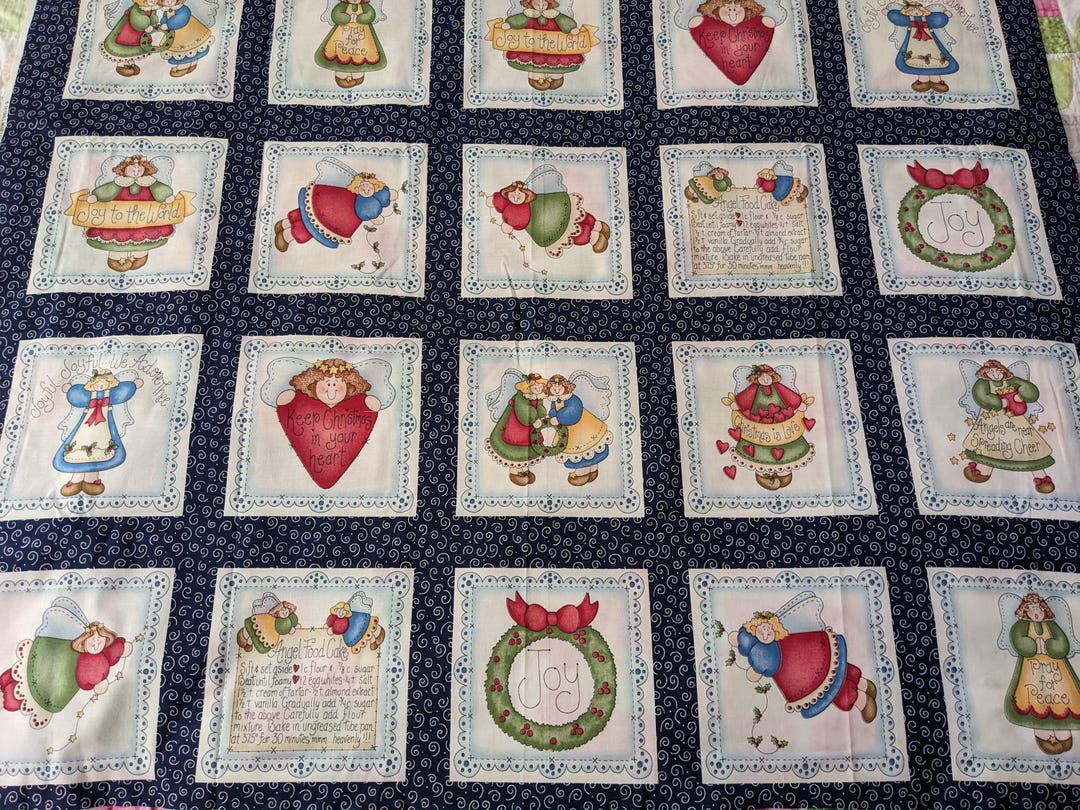 Christmas Angel Fabric Panel, by Diana Marcum, 100% Cotton, Marcus ...