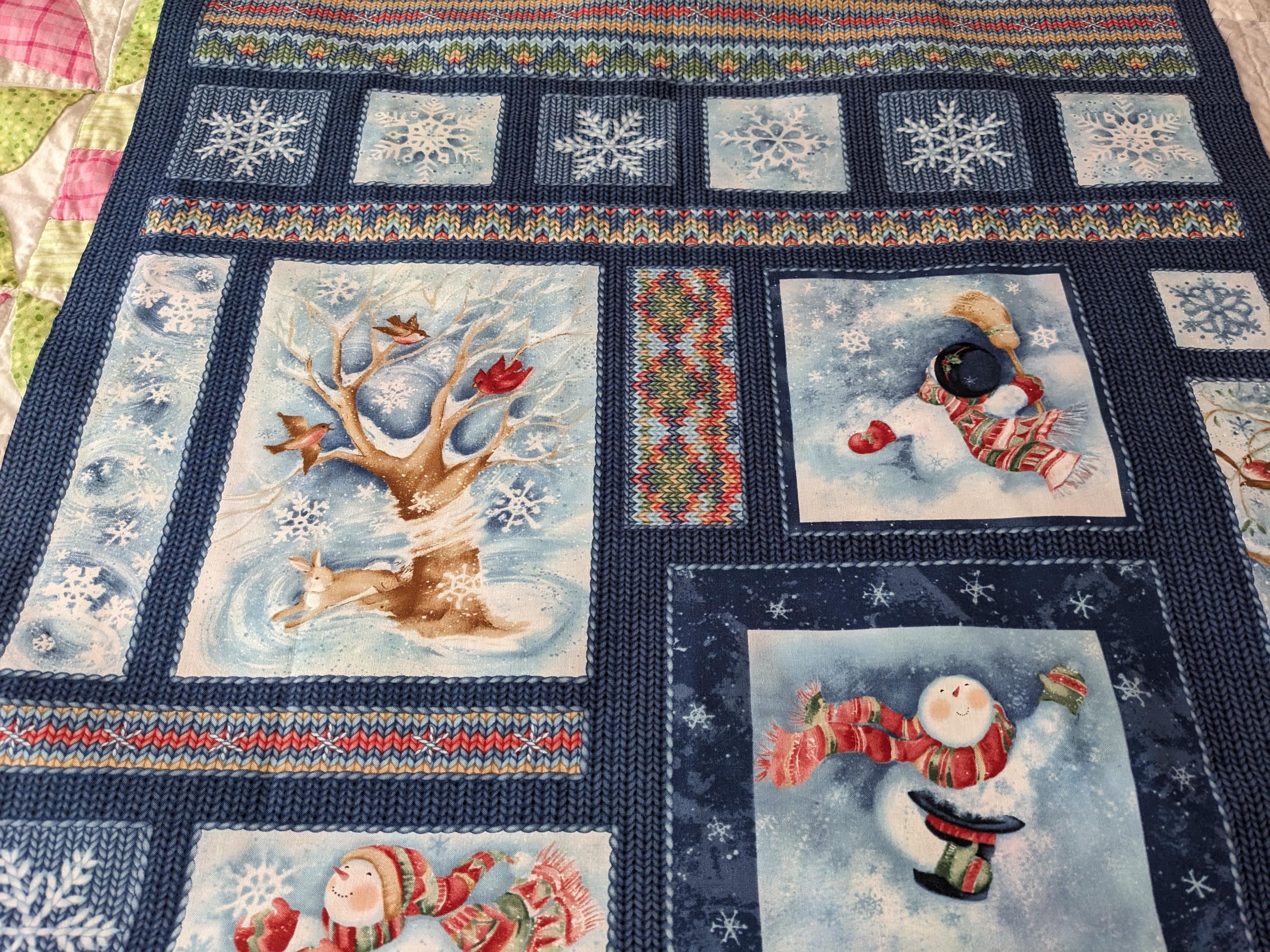 Fabric Panel, Snow Show by Susan Winget, 100% Cotton, Benartex - Etsy