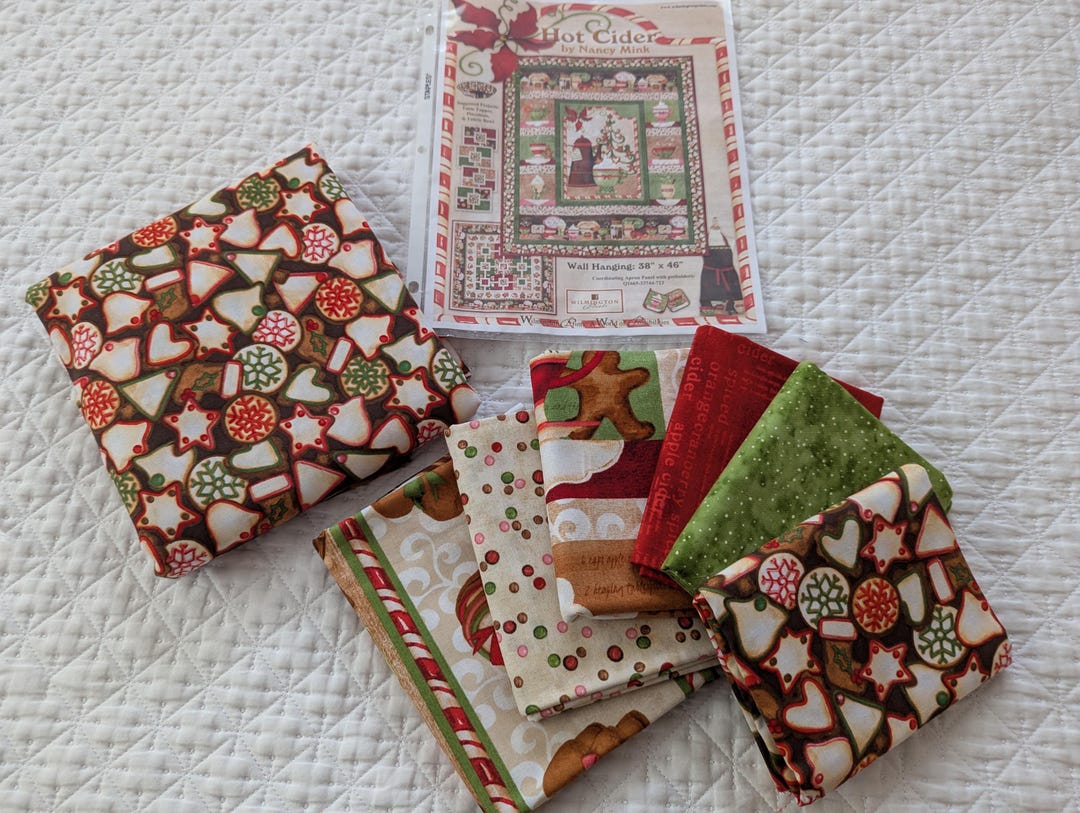 Hot Cider Wall Hanging Fabric Kit With Backing, Nancy Mink, 100% Cotton ...