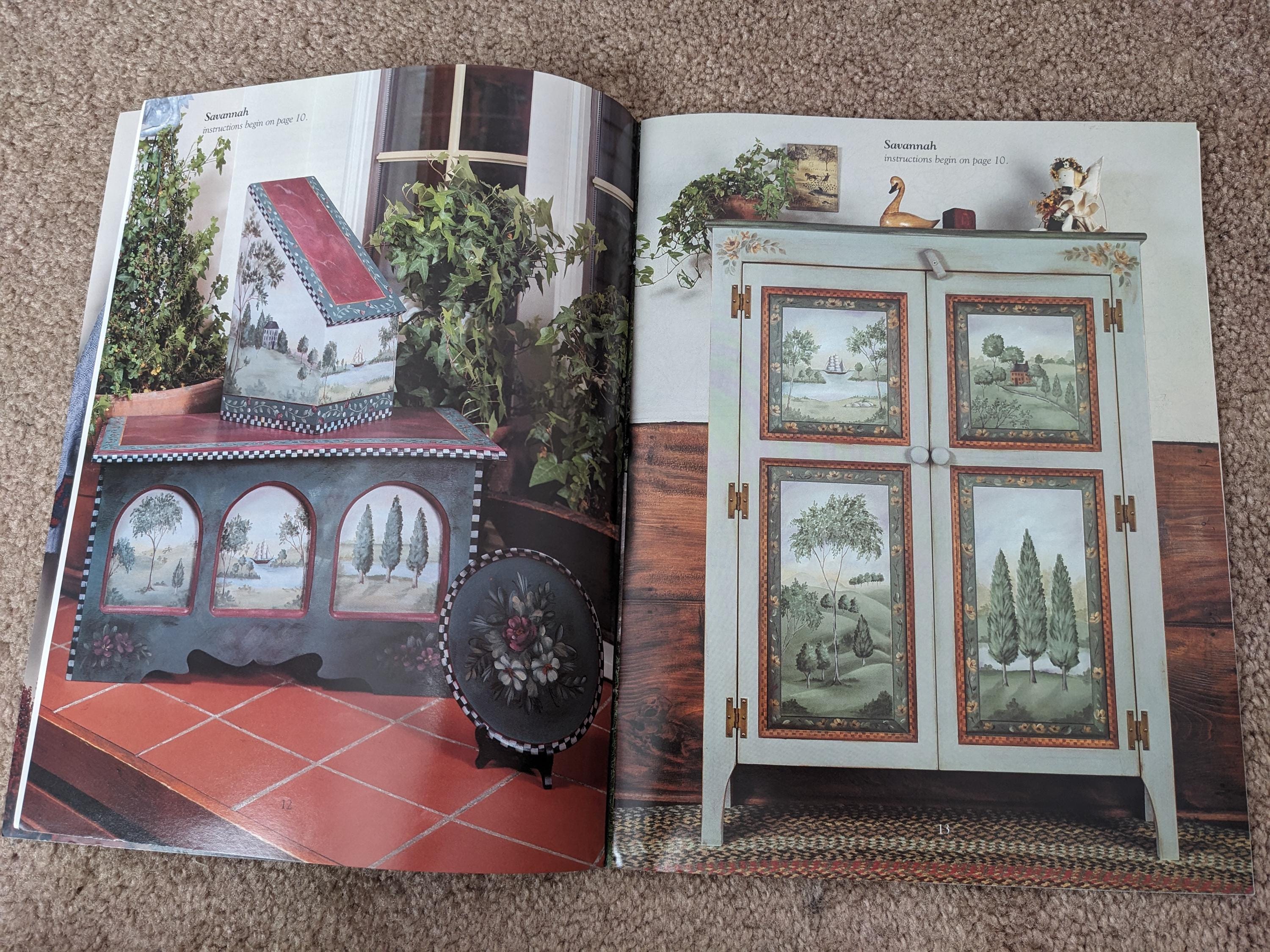A Collection of Painted Furniture, a Decorative Painting Pattern Book ...