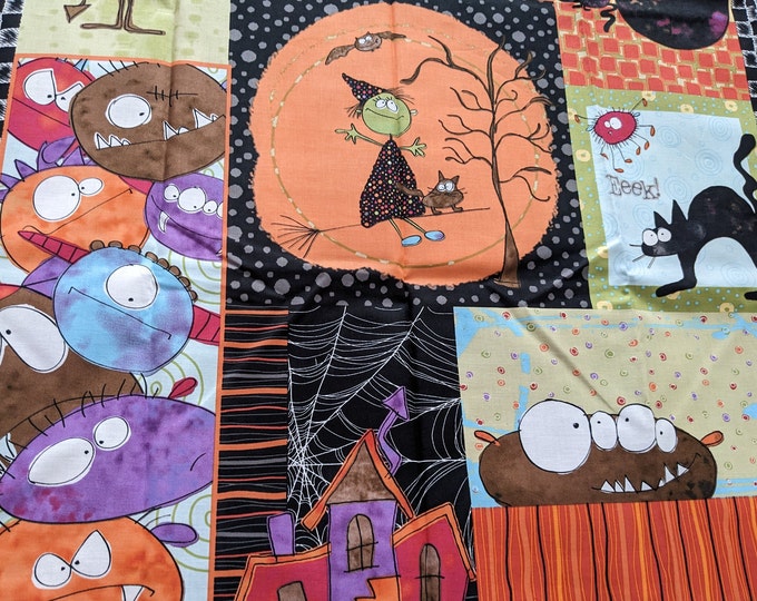 Fabric Panel, Scribble Monsters II, Designs by Leere', Clothworks,100% ...