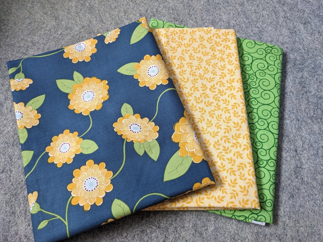 Three Yard Fabric Bundle, 3 One Yard Cuts of Vintage and New Quilters ...
