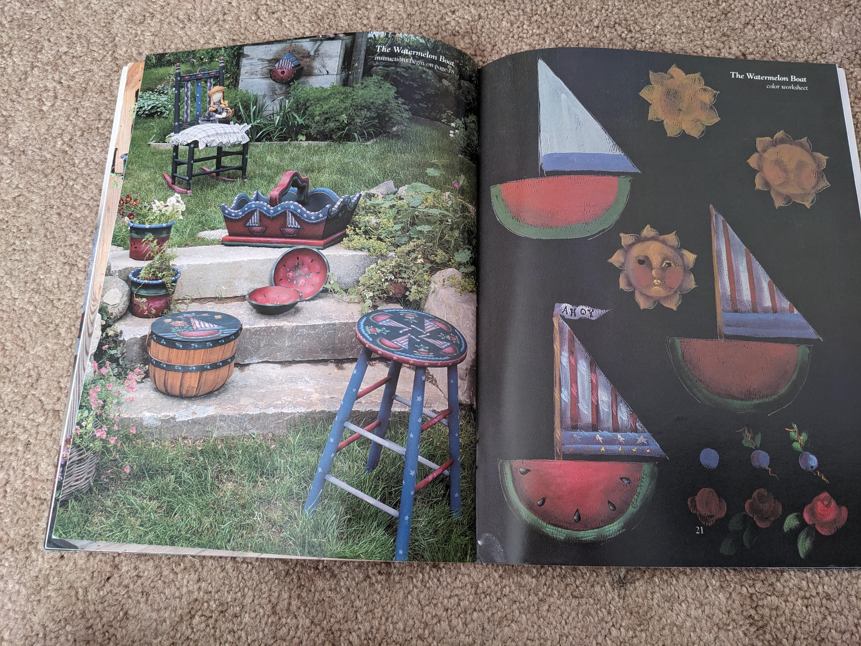 A Collection of Painted Furniture, a Decorative Painting Pattern Book ...