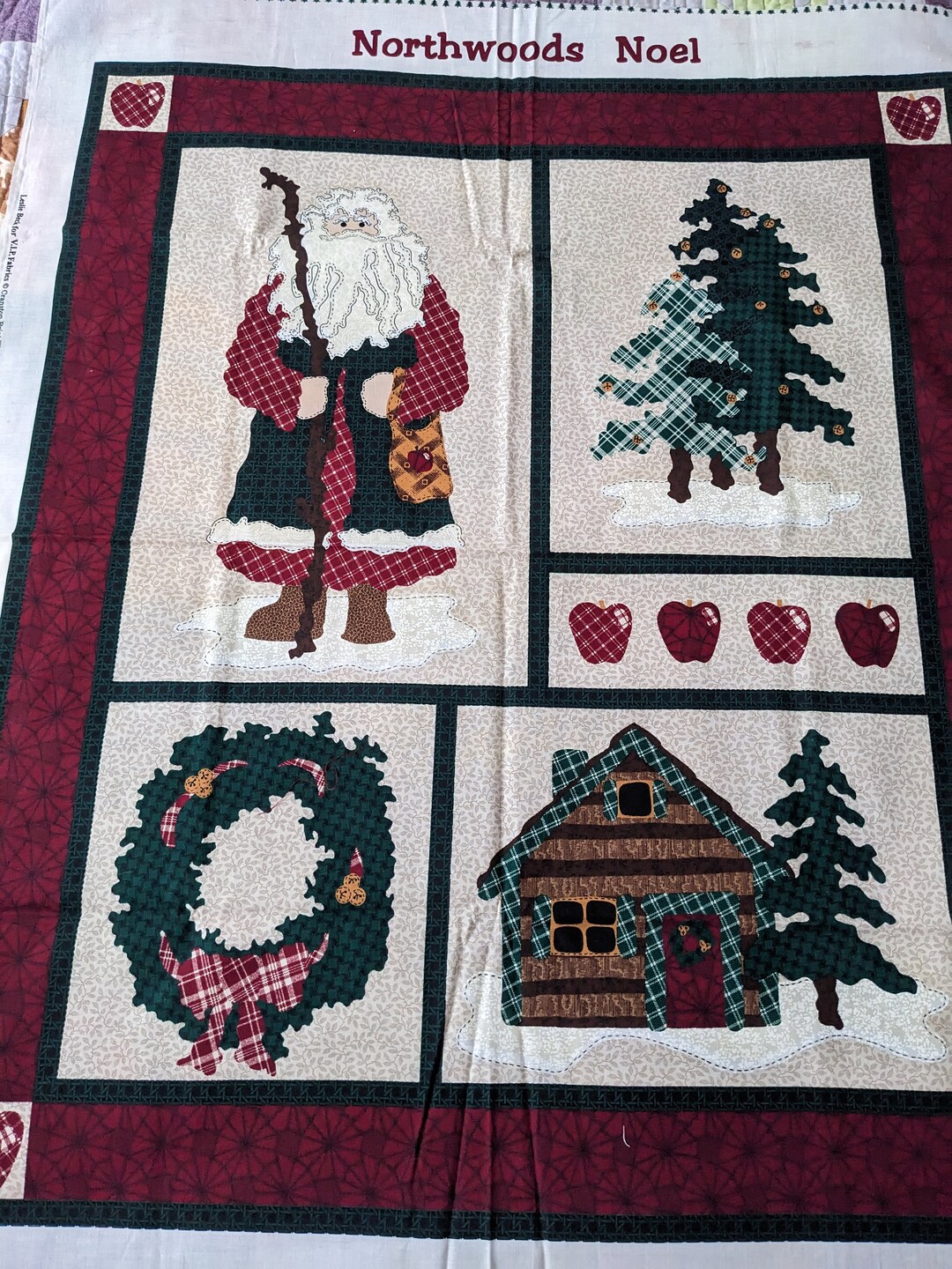 Fabric Panel, Northwoods Noel Wall Hanging, 100% Cotton - Etsy