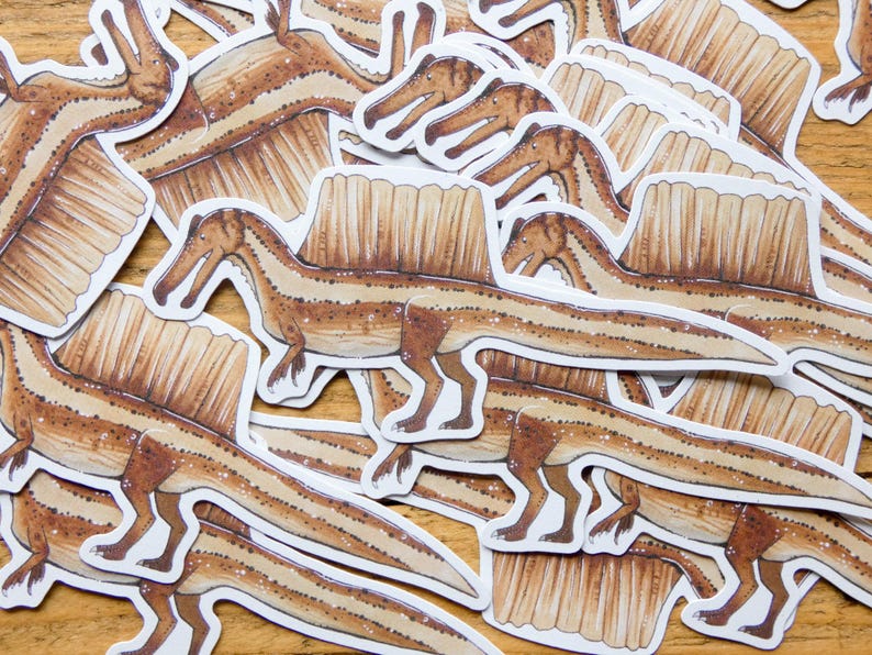 Spinosaurus Sticker - Single Sticker - Dinosaur - Illustration - Free ...