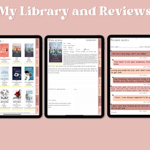 Digital Reading Journal | Reading Log | Reading Tracker | Book Reviews ...