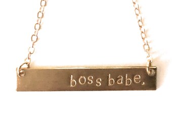 Gold Boss Necklace | Etsy